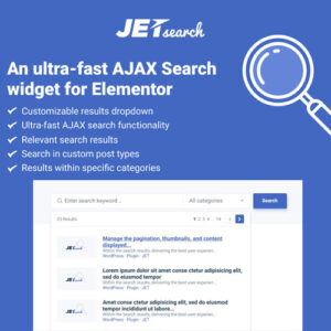 🥇[DOWNLOAD] JetSearch For Elementor 3.5.1 ThemePlugin.Org